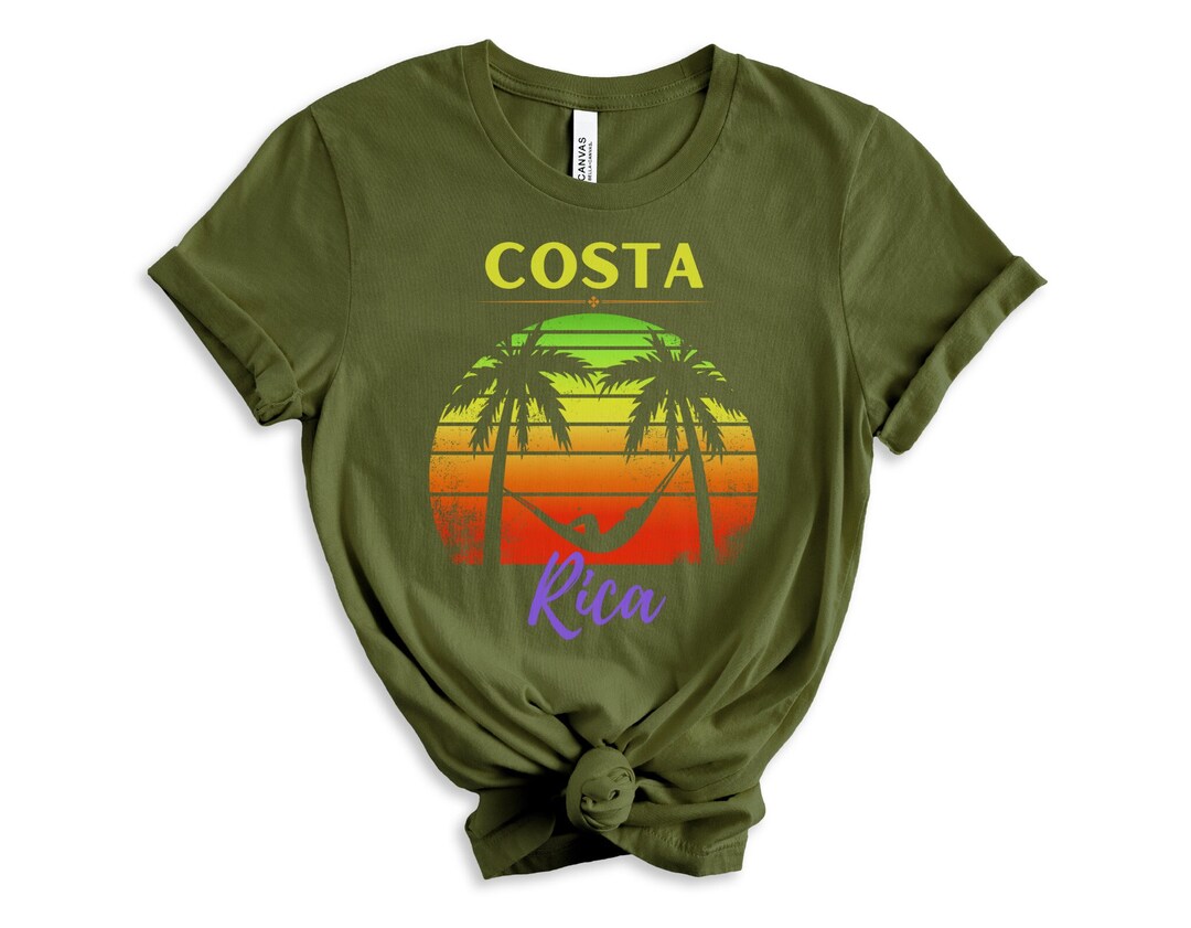 Costa Rica Retro Sunset Tshirt, Costa Rica Heritage, Costa Rica Culture ...