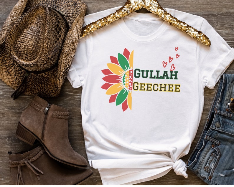 Gullah Geechee Tshirt, Gullah Island, African Flower Gullah Tshirt ...