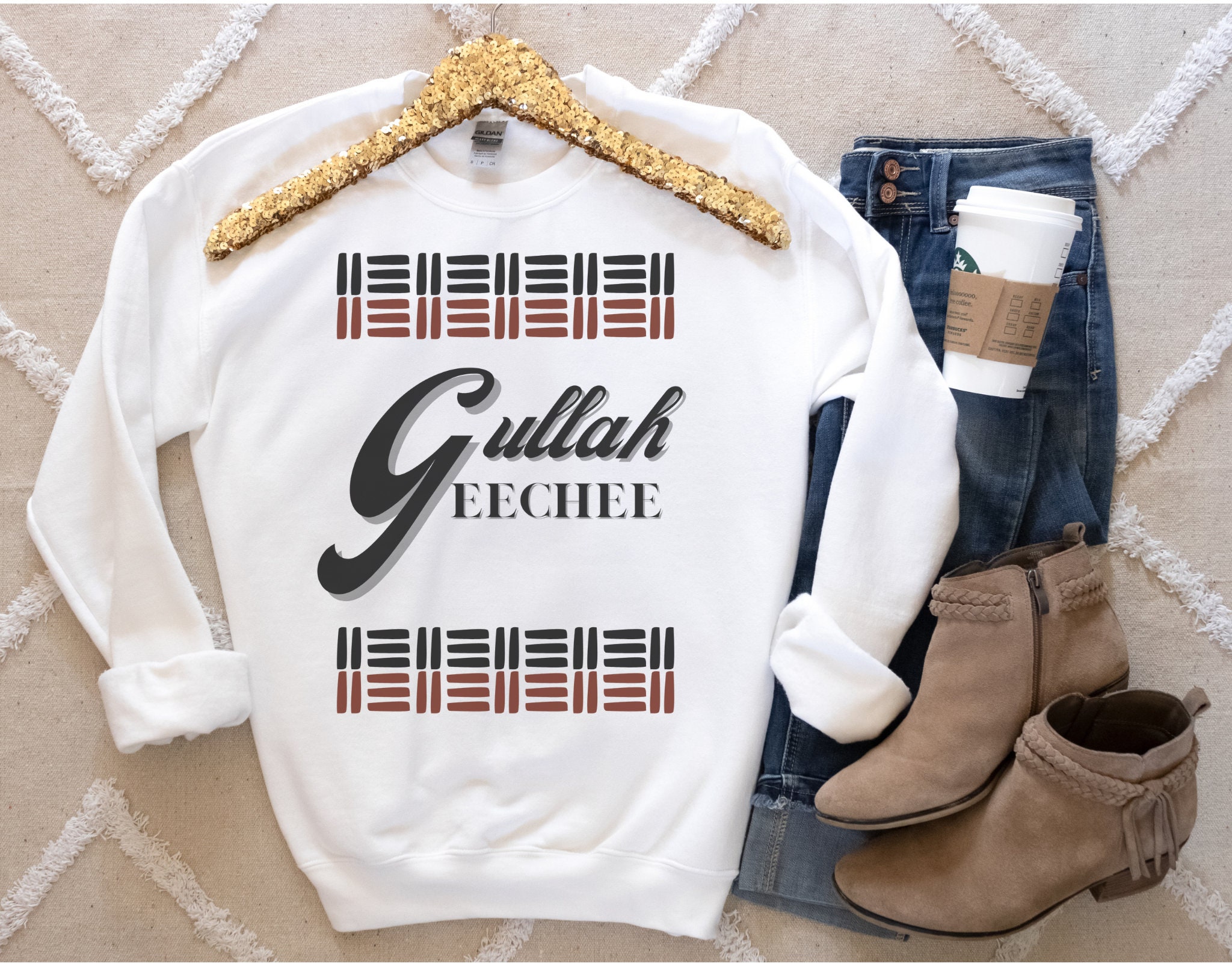 Gullah Geechee African Print Sweatshirt, Gullah Heritage, Gullah ...