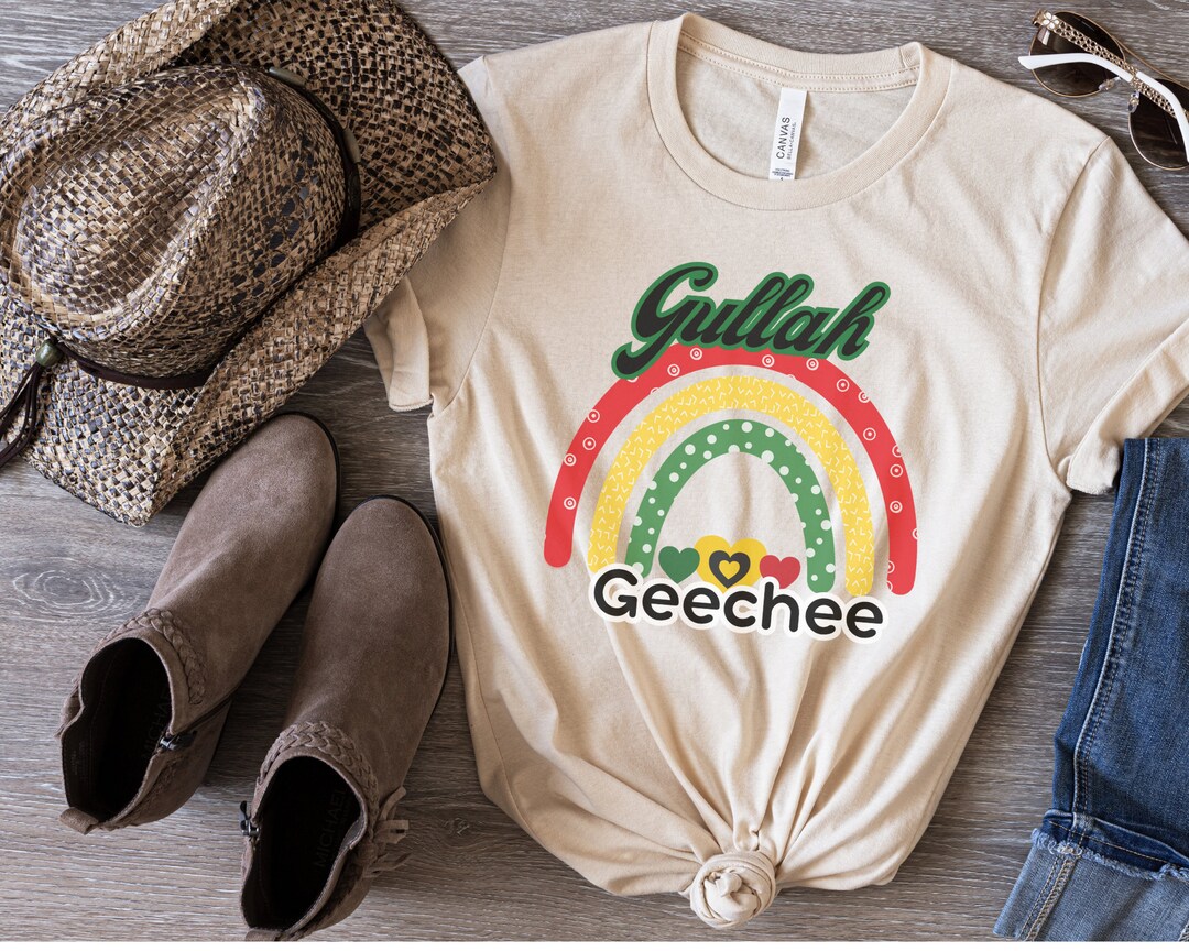 Gullah Geechee Tshirt, Gullah Rainbow, African Color Tee, North ...