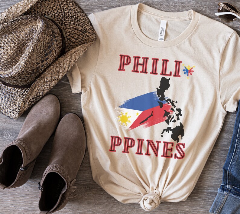 Philippines Flag Tshirt, Philippines Country, Filipino Heritage, Asian ...