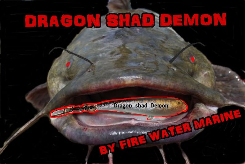 5-pack of the DRAGON SHAD DEMON - Inline Catfish Float / Lure for the ...