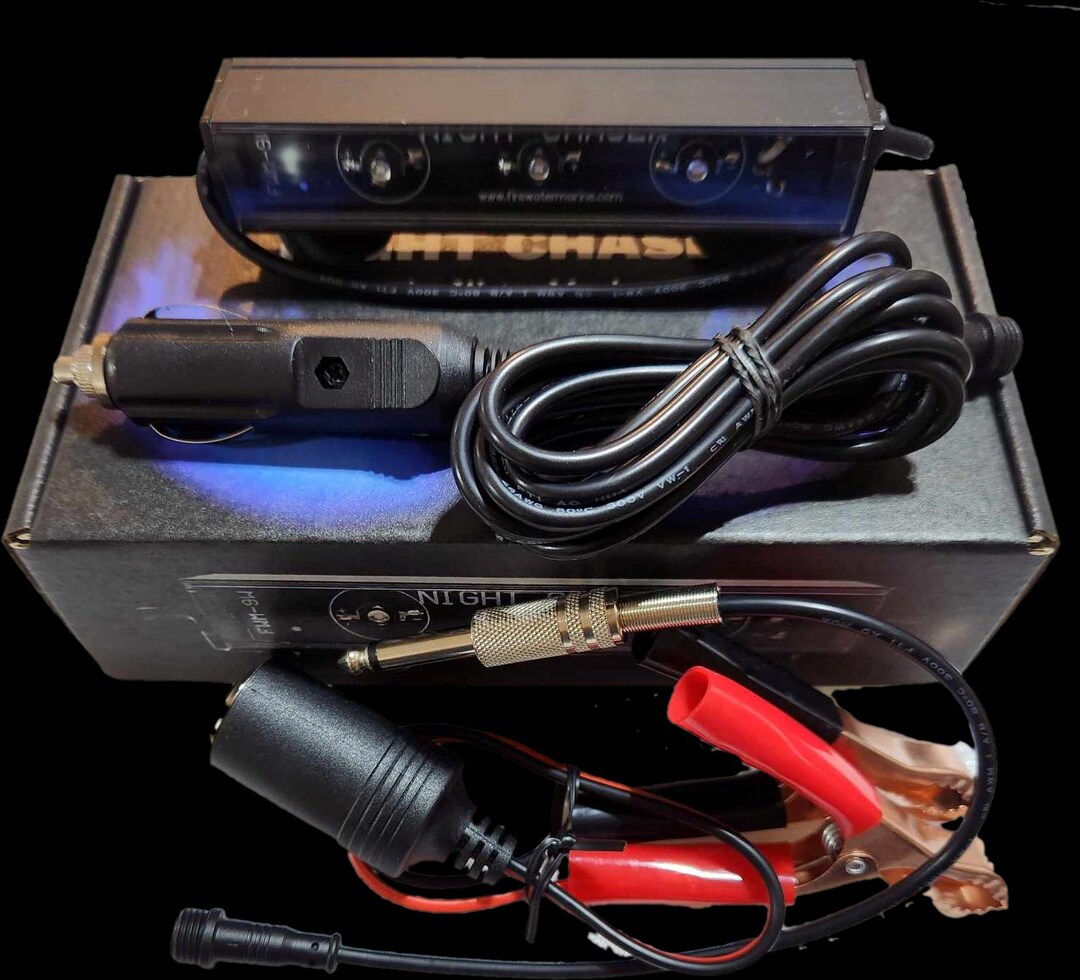 NIGHT CHASER 9 or 18 Watt Black Light Powerful LED Fishing Uv ...