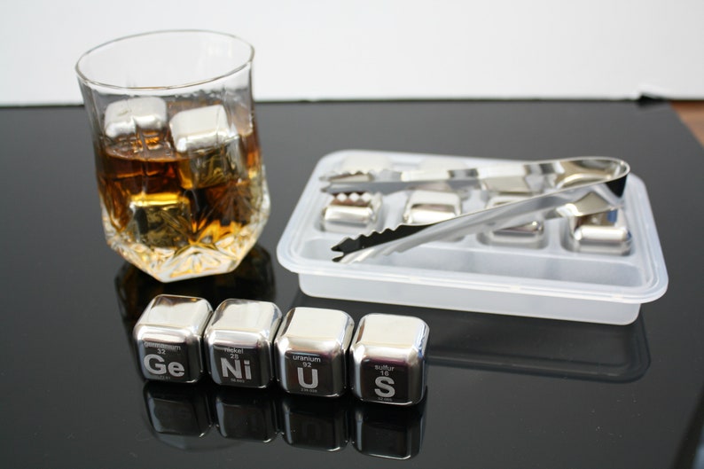 Periodic Table of Elements Customized Metal Ice Cubes Personalized ...