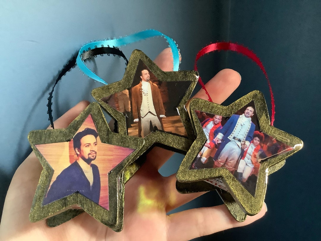 Lot of 3 Star-shaped Handmade Hamilton the Musical Ornaments and ...