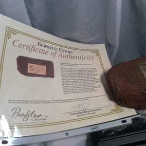 A Piece of Poe - Brick Dust Sample Taken From Edgar Allan Poe's ...