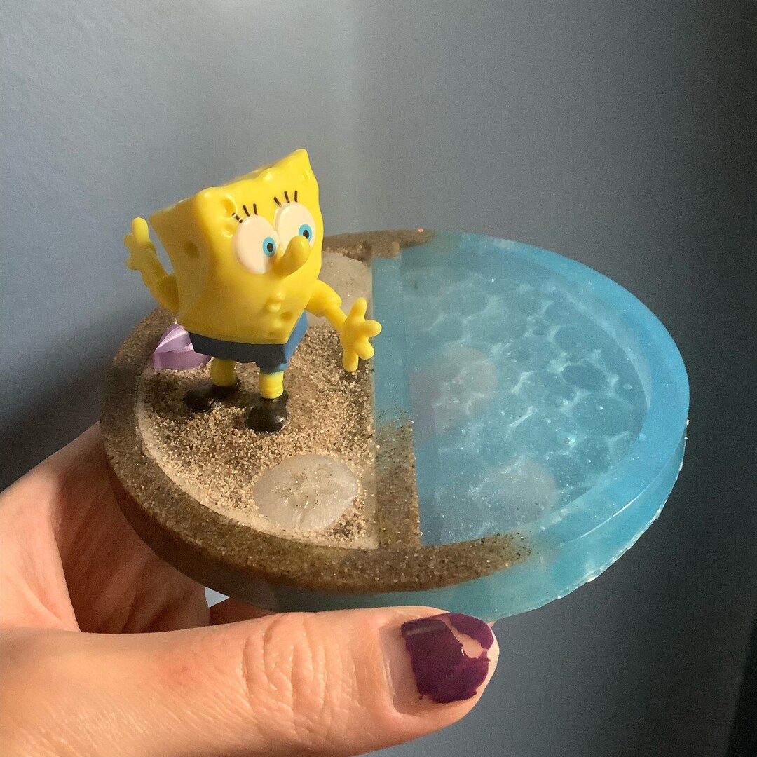Spongebob Squarepants Inspired Resin Jewelry Tray Trinket Tray or Ring ...