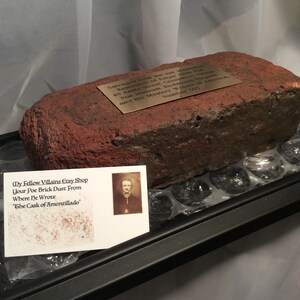 A Piece of Poe - Brick Dust Sample Taken From Edgar Allan Poe's ...