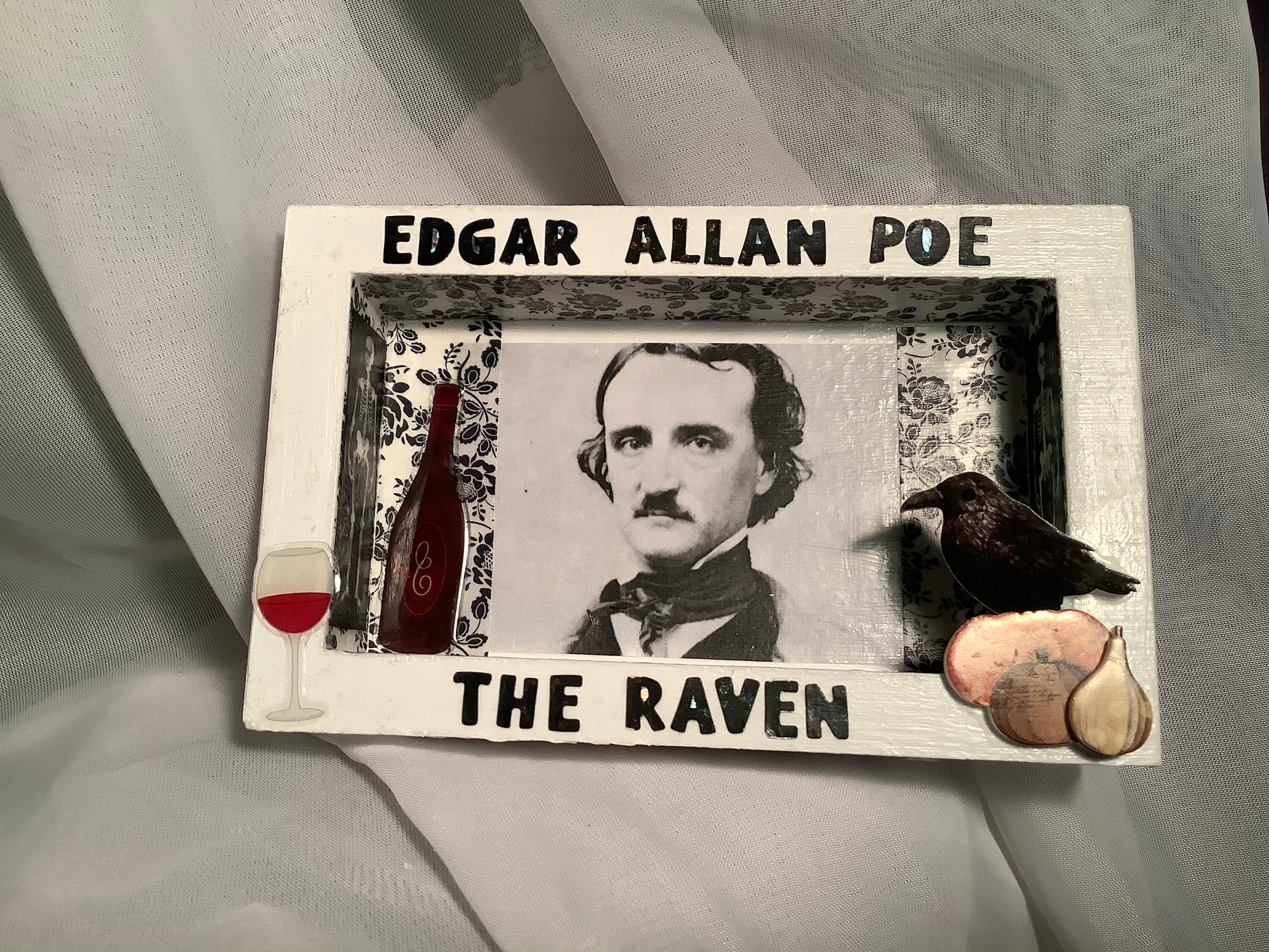 Edgar Allan Poe Shadow Box Mini Shelf Magnets One or Both the | Etsy