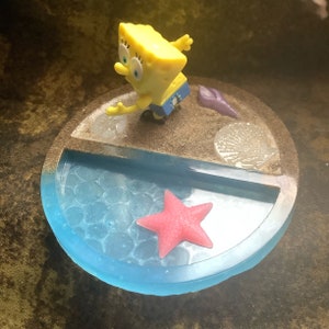 Spongebob Squarepants Inspired Resin Jewelry Tray Trinket Tray or Ring ...