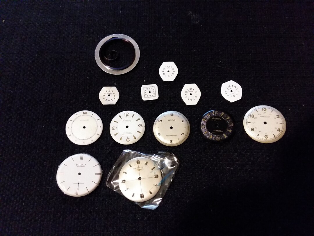 Vintage Wrist Watch Dials Face New Lot of 13 - Etsy