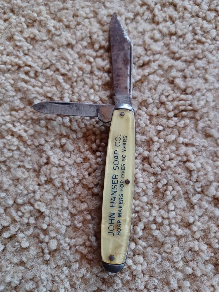 Vintage Autopoint Pocket Knife 2 Blade Soap Advertising - Etsy
