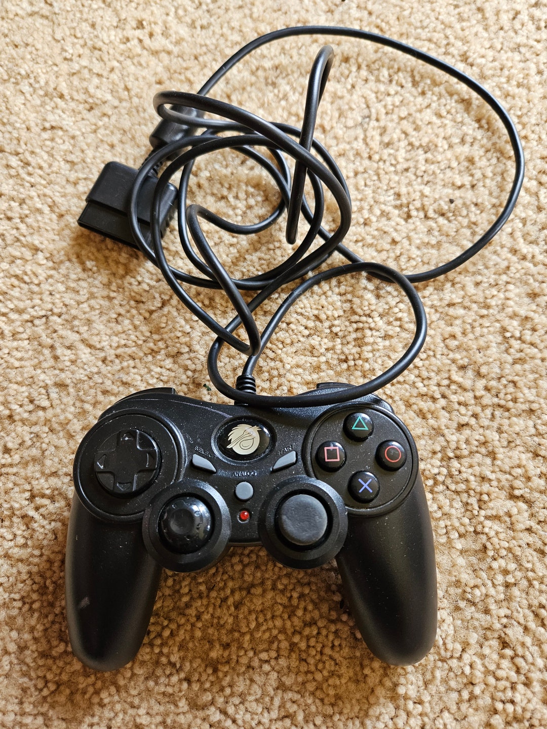 Vintage Pelican Playstation Controller Black Retro Gaming Accessories ...