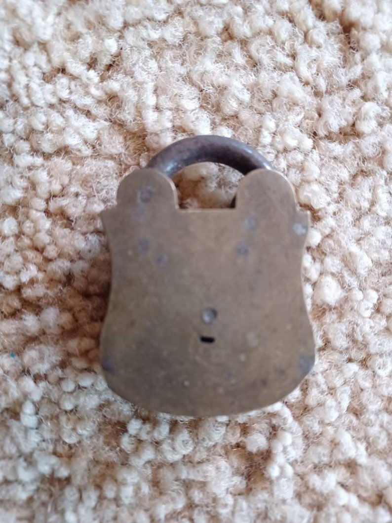 Vintage VR Crown London Brass Padlock Collectible - Etsy