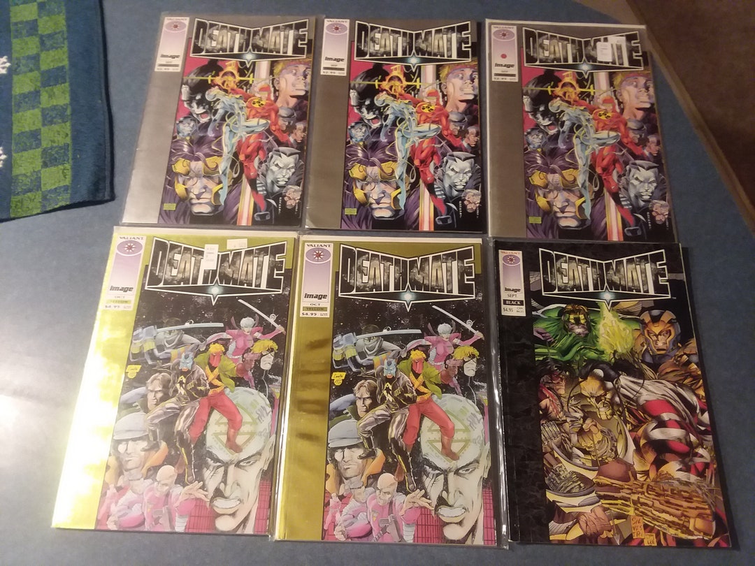 Deathmate Assorted Comic Boon Lot of 6 Yellow Black Silver Key First ...