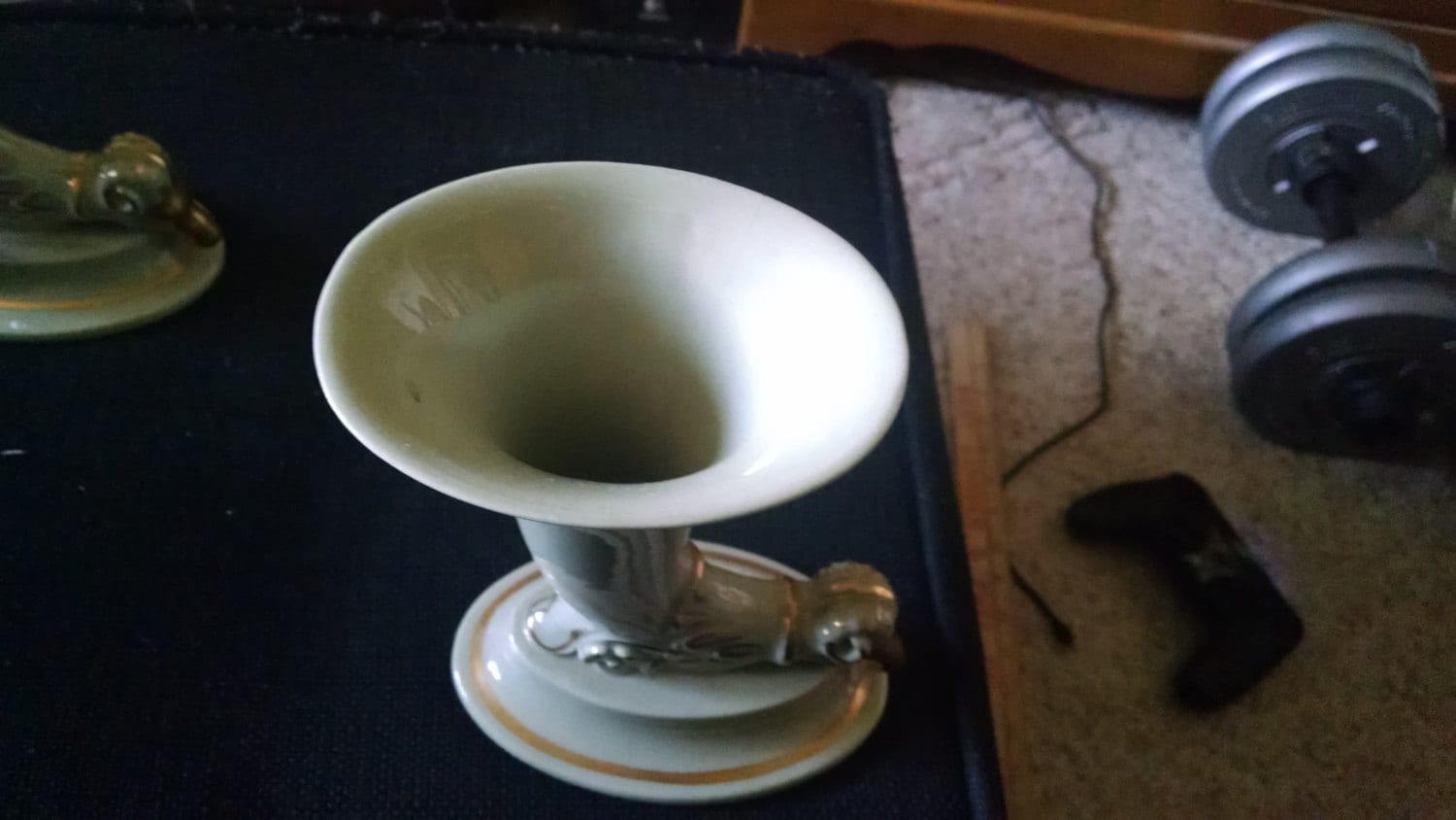 Antique Porcelain Vases Rams Head Gilt 1940s Gold Pair Beautiful - Etsy