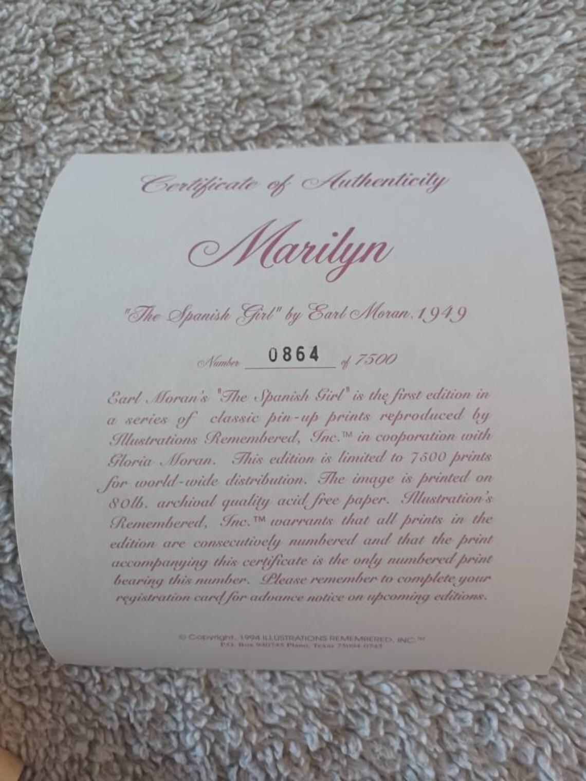 Marilyn Monroe the Spanish Girl Risqué Print Numbered - Etsy