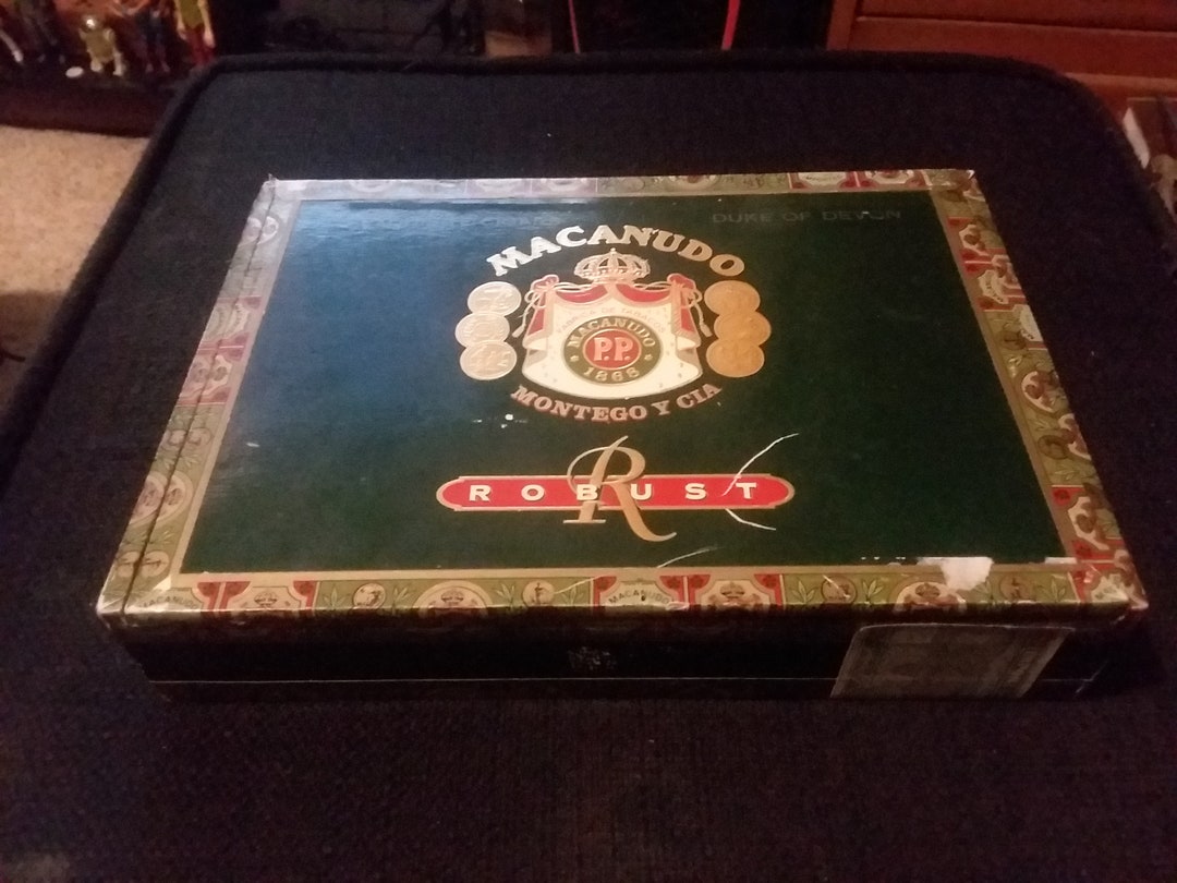 Vintage Macanudo Cigar Box Robust Tobacciana Collectible - Etsy