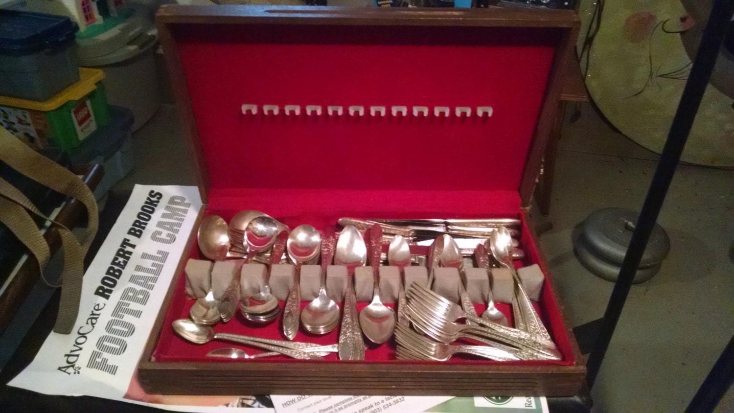 Antique 98 Piece National Silver Company Silverware Set 1937 "rose ...