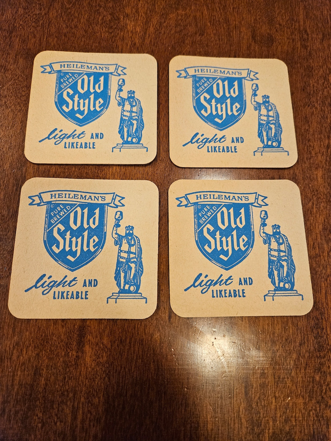 Vintage New Old Stock NOS Old Style Beer Cardboard Coasters Set of 4 ...