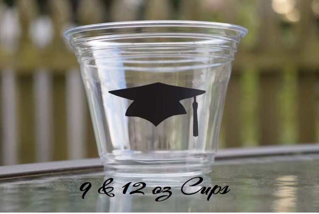 20 Graduation Cups, Graduation Party Cups, Choose Color, Plastic ...