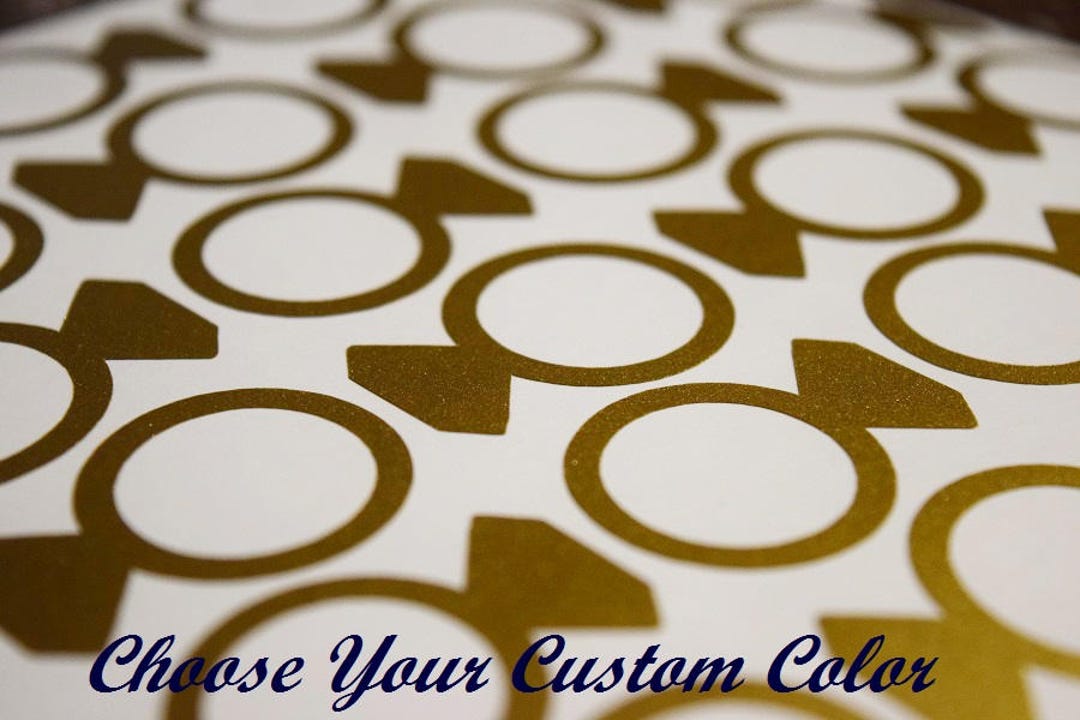 Diamond Ring Decals Engagement Ring Stickers Vinyl Diamond - Etsy