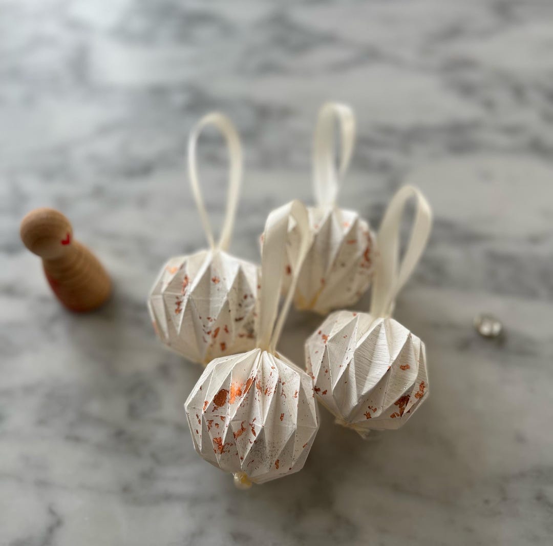 Geometric Origami Baubles - Etsy UK