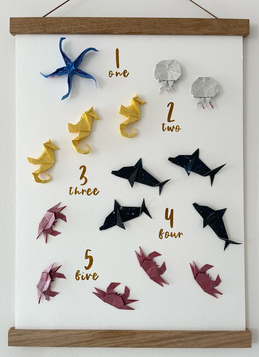 Origami Under the Sea Nursery Art - Etsy