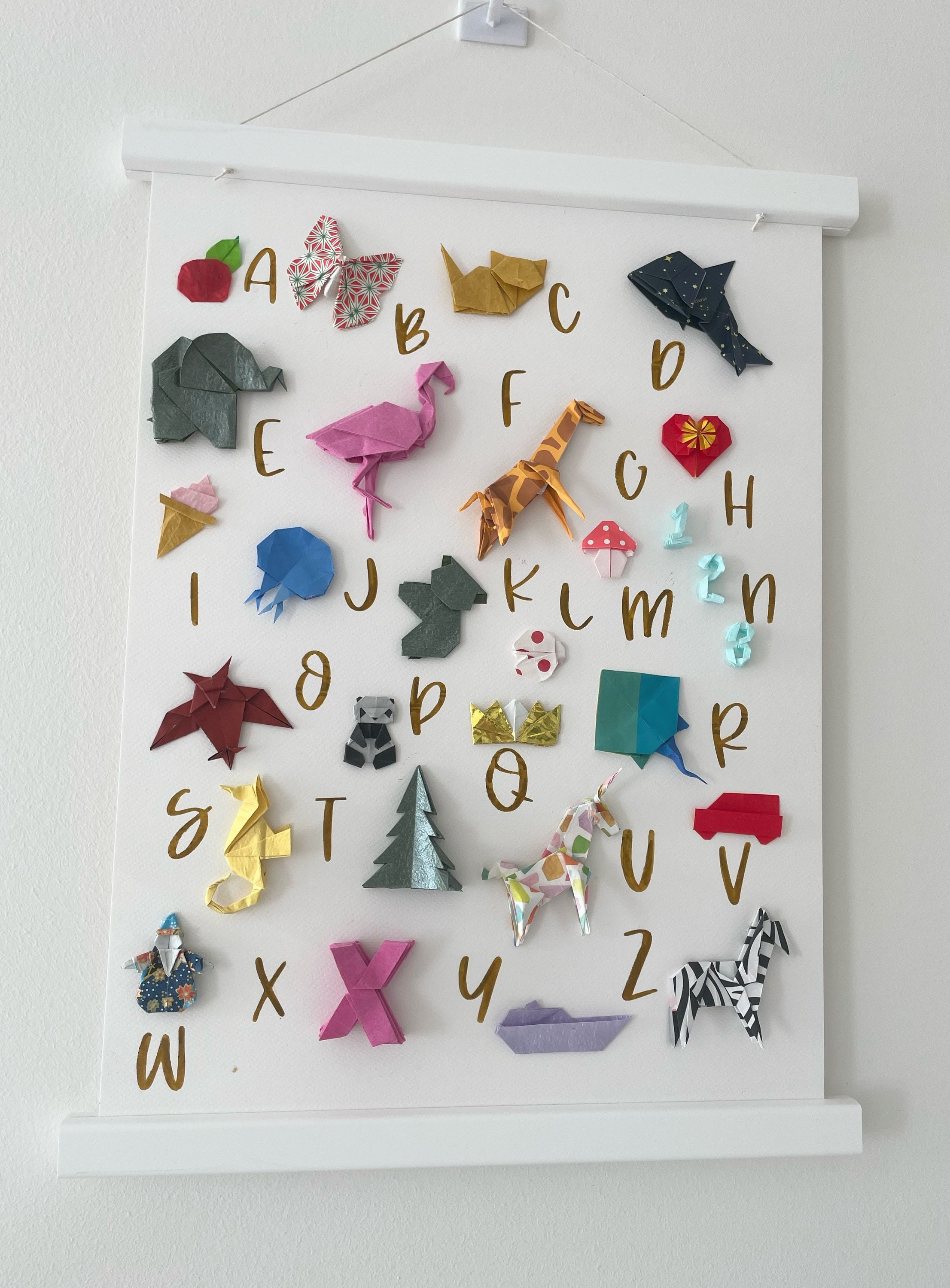 Origami ABC Nursery Art - Etsy