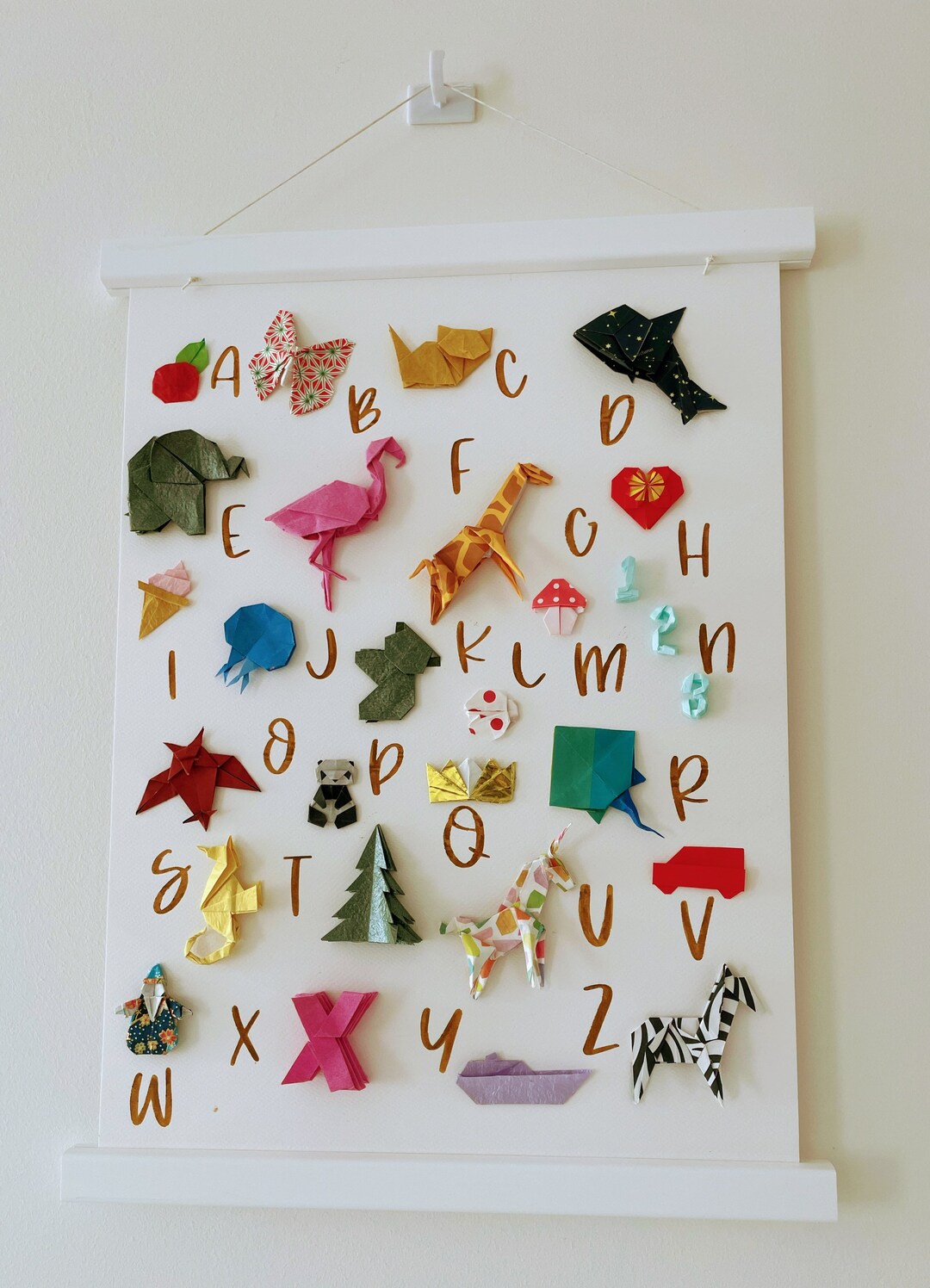 Origami ABC Nursery Art - Etsy