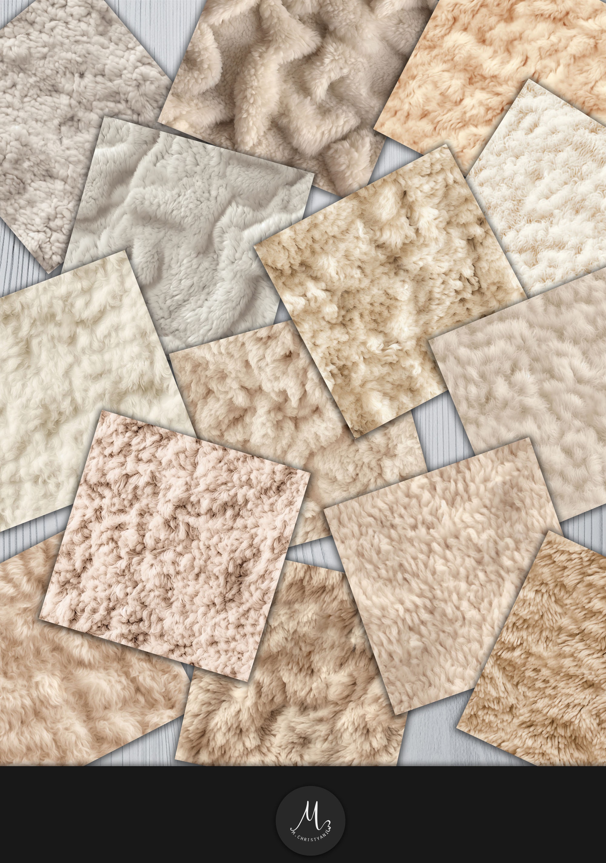 Sherpa Fleece Seamless Texture, Digital Paper, Fur Texture, Scrapbook ...