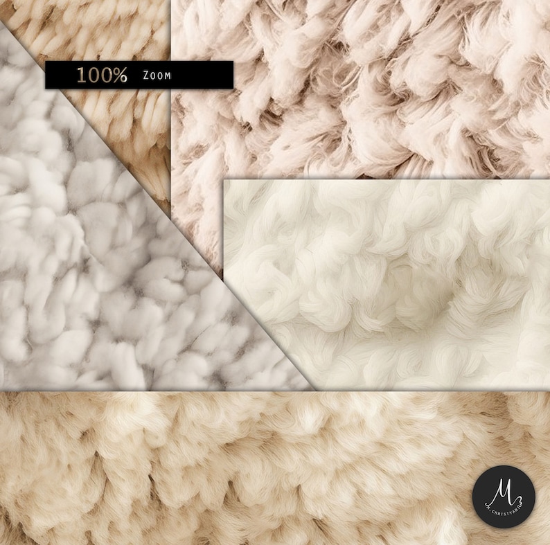 Sherpa Fleece Seamless Texture, Digital Paper, Fur Texture, Scrapbook ...