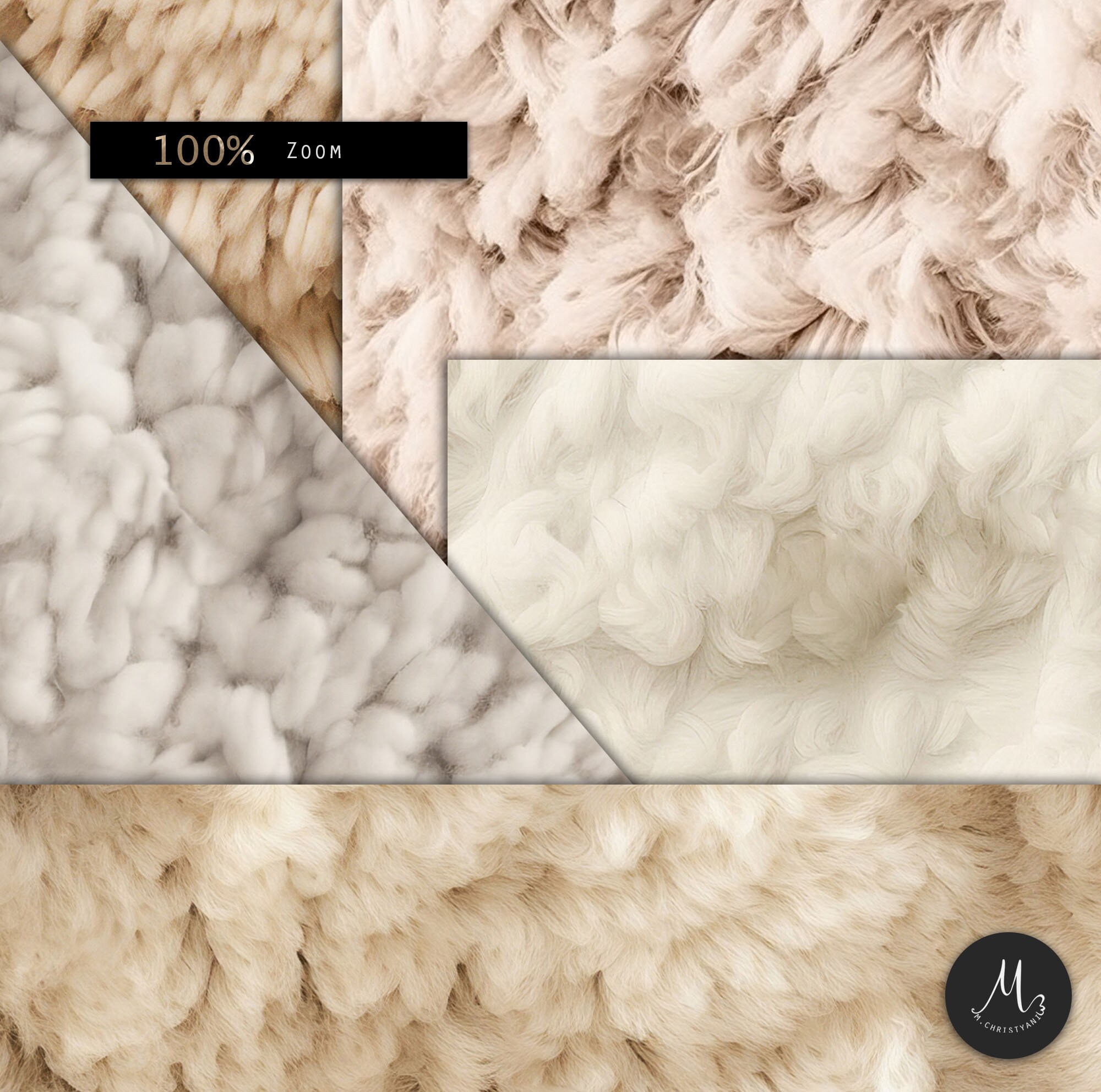 Sherpa Fleece Seamless Texture, Digital Paper, Fur Texture, Scrapbook ...