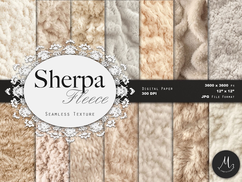 Sherpa Fleece Seamless Texture, Digital Paper, Fur Texture, Scrapbook ...