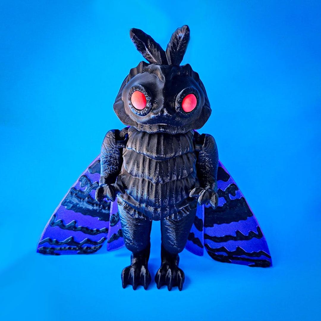 Giant Mothman Figure | Mythical Moth Cryptid Sculpture | Cryptozoology ...