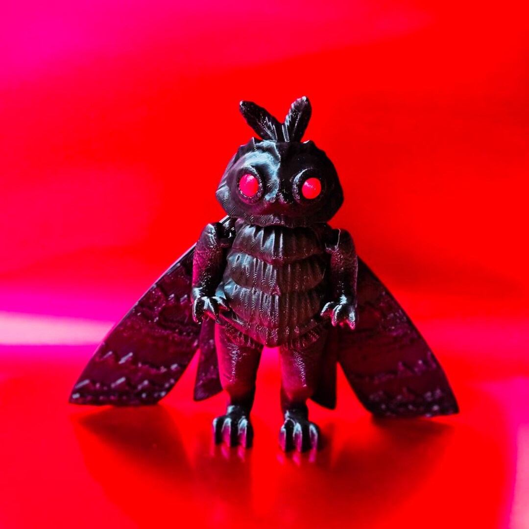 Classic Mothman Figure | Cryptid Toys | OOAK | 3D Print | Action Figure ...