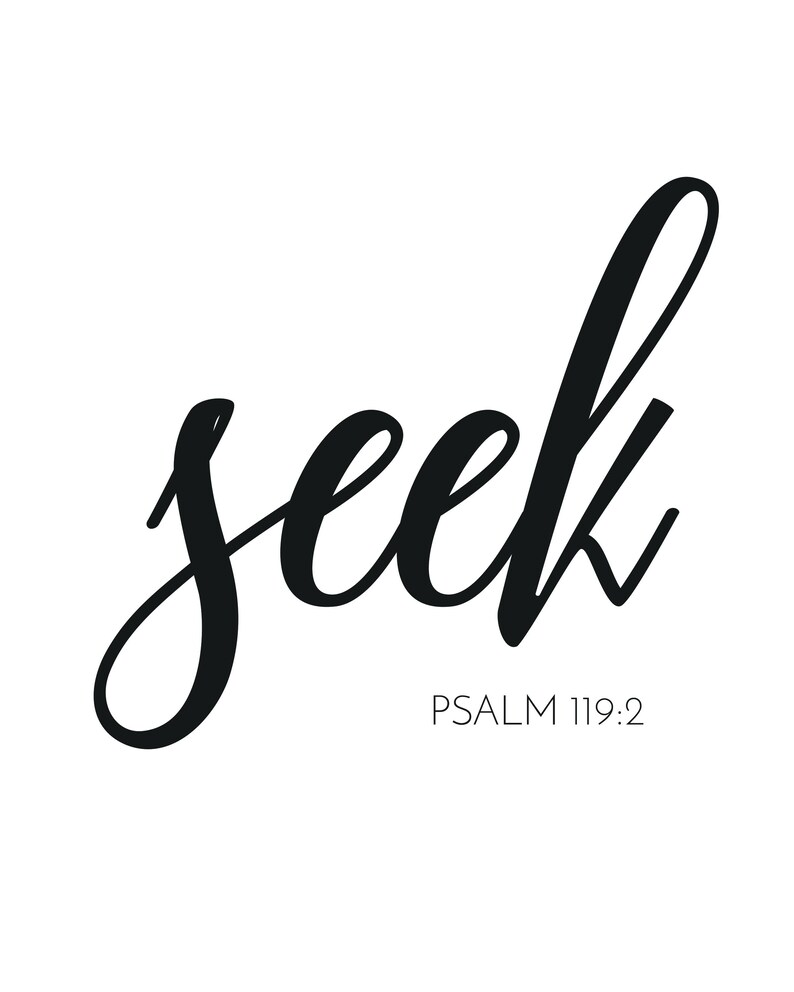 Seek Ye First | Scripture Verse Printable | Modern Farmhouse Decor ...