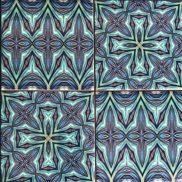 Greek Blue Tile - Etsy UK