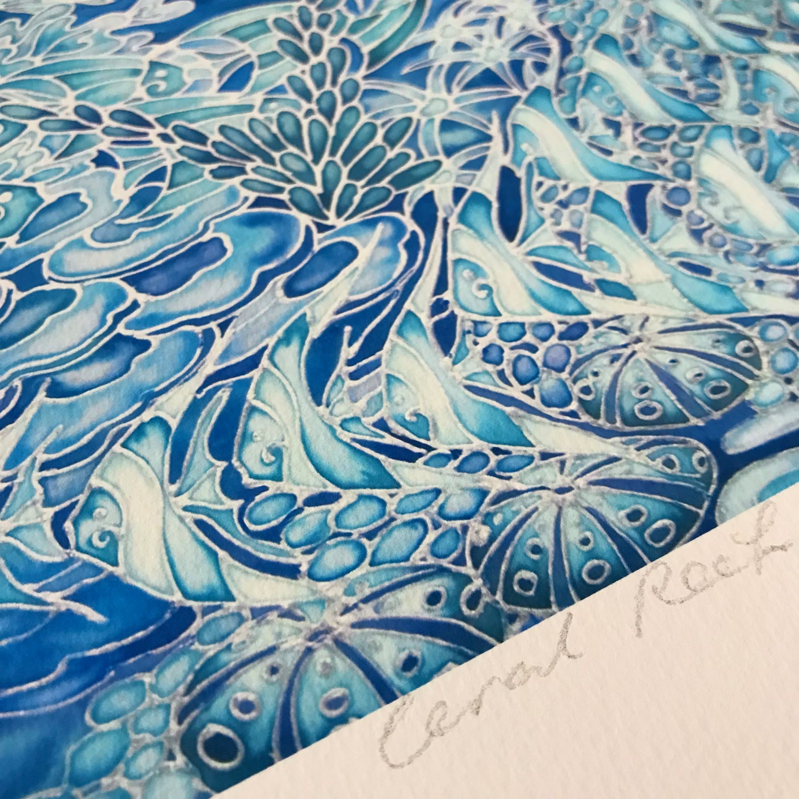 Ocean Life PRINT From Original Silk Painting UNMOUNTED - Etsy