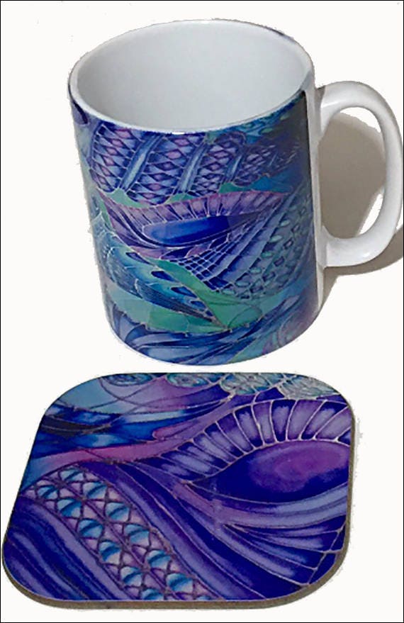 Sea Shells Coffee Mug OR Spiral Shells Mug and Coaster Box Set | Etsy