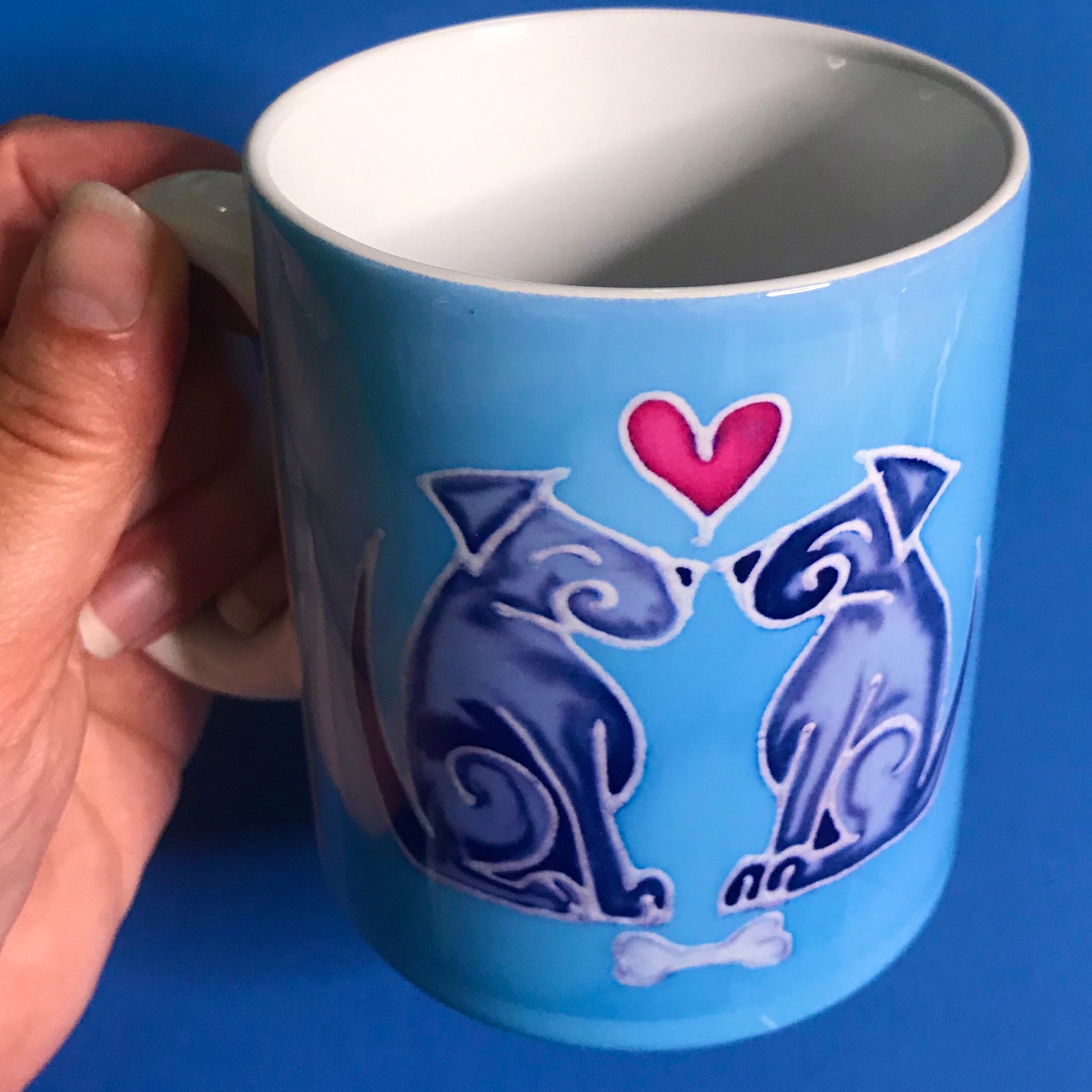 Dog Lover Mug OR Ceramic Mug & Coaster Box Set Happy Dogs | Etsy