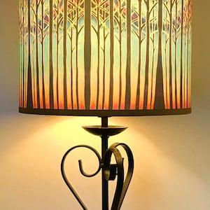 Cathedral Trees Table Lamp Shade - Tree Branches Art Lampshade ...