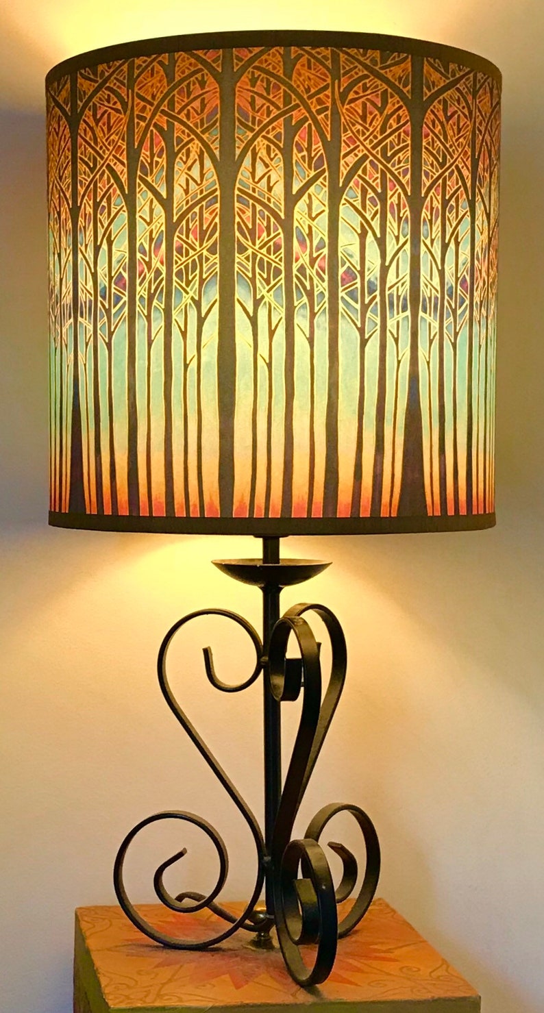 Cathedral Trees Table Lamp Shade Tree Branches Art Lampshade | Etsy