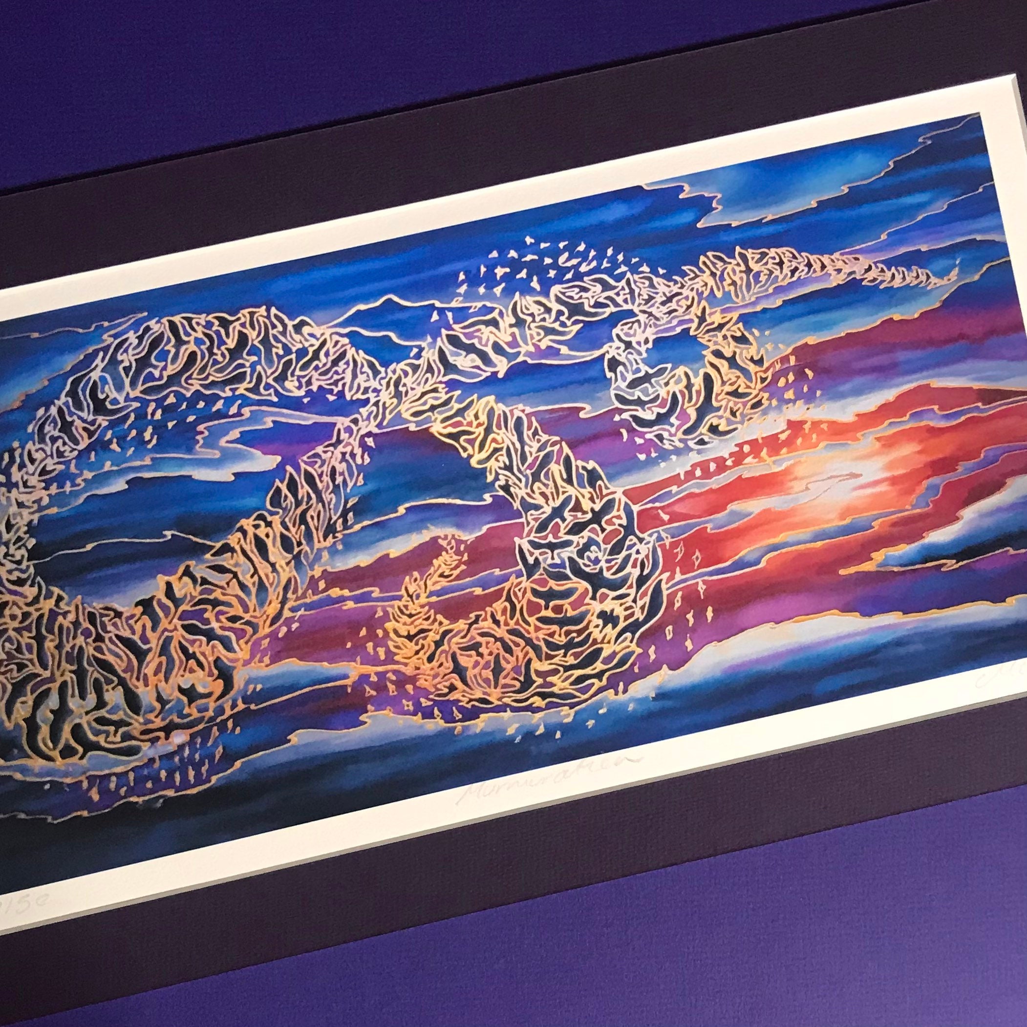 Sunset Murmuration Signed Print Contemporary Wall Art in | Etsy