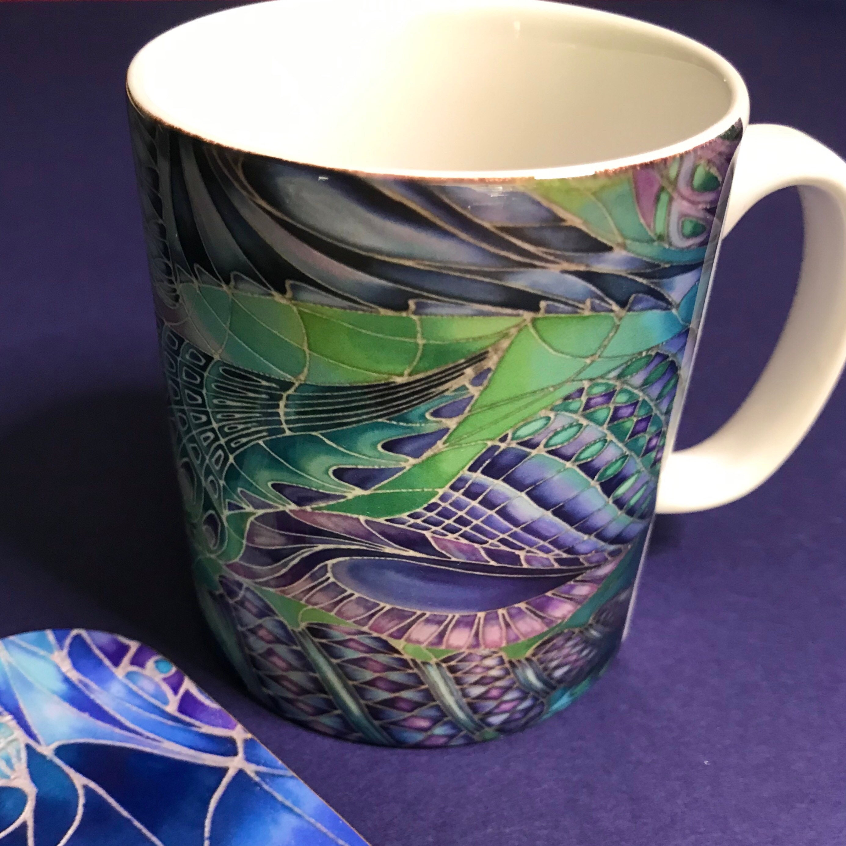 Sea Shells Coffee Mug OR Spiral Shells Mug and Coaster Box Set | Etsy