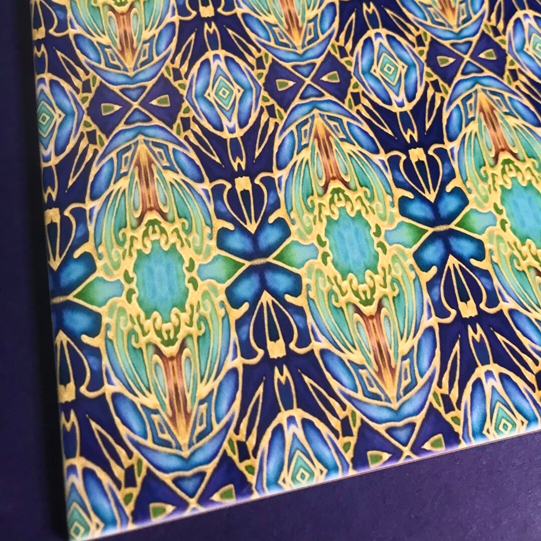 Blue Green Italian Style Ceramic Wall Tile - Bathroom Kitchen Tile - Etsy