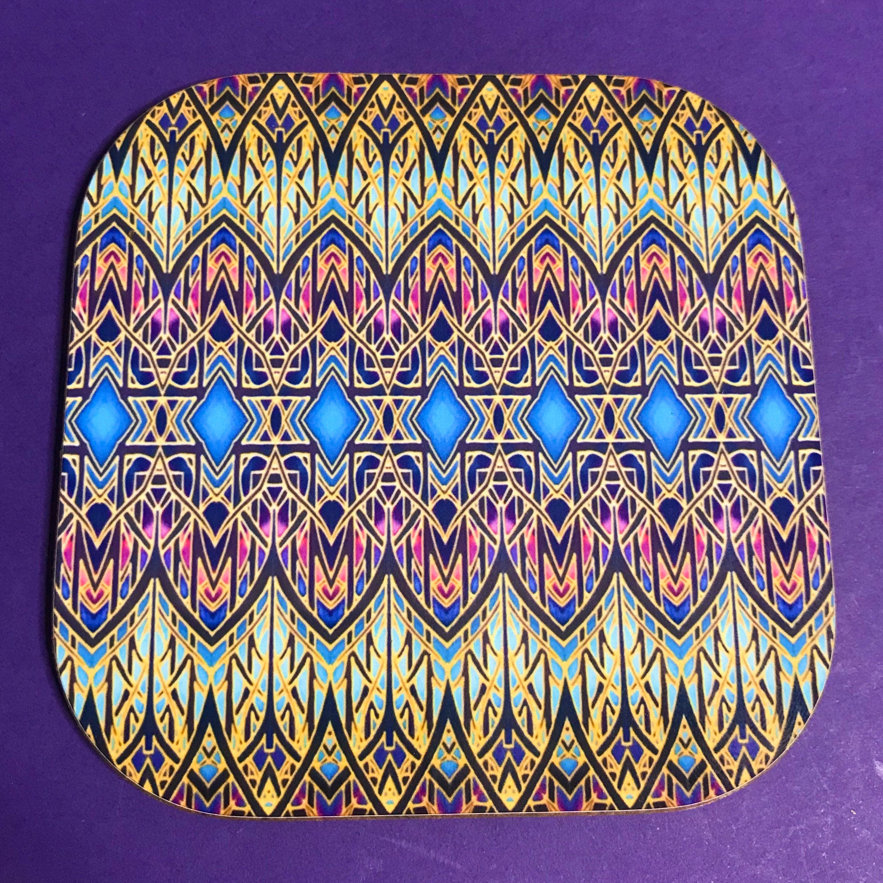 Cathedral Stained Glass Window Drinks Mats - Rich Decorated Mug ...