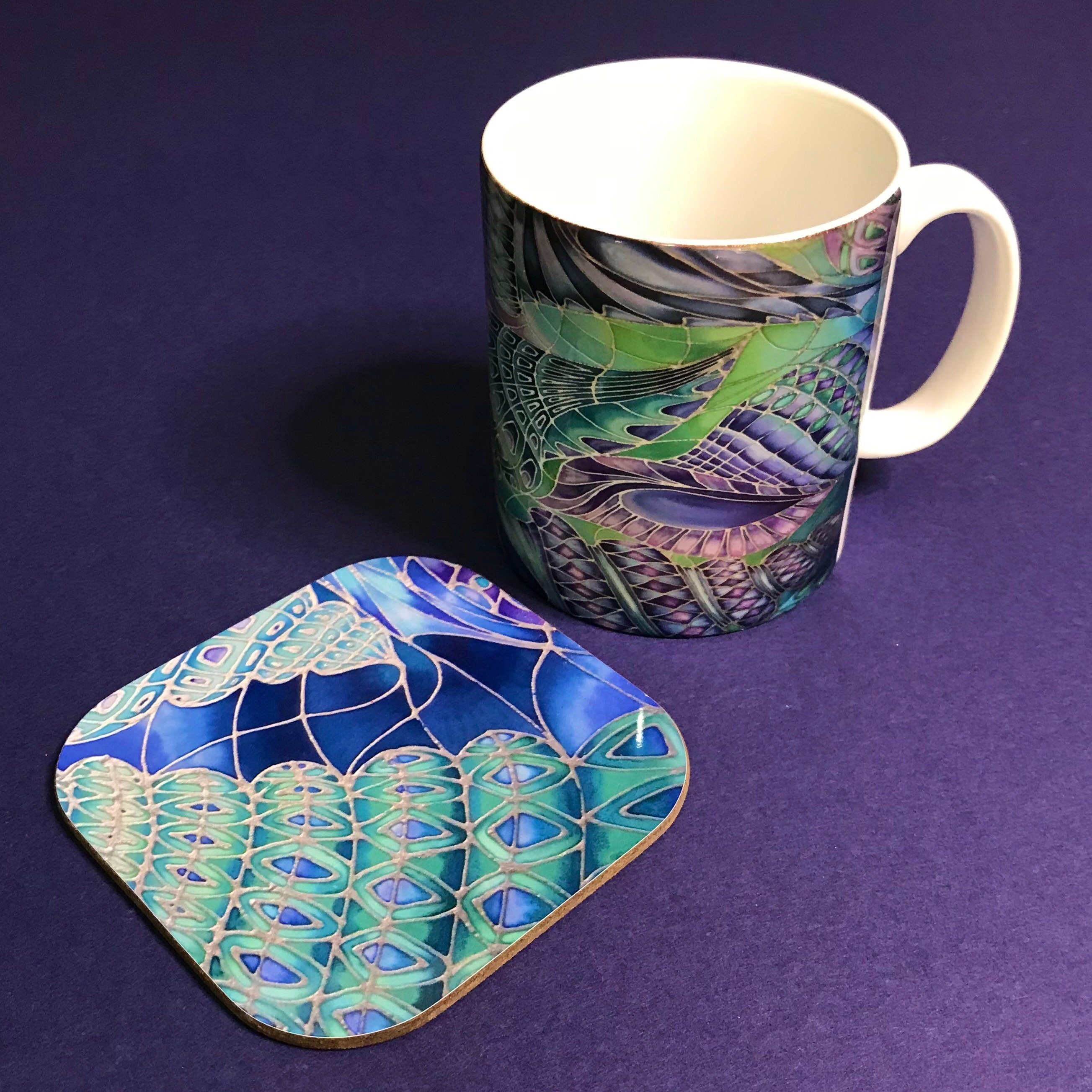 Sea Shells Coffee Mug OR Spiral Shells Mug and Coaster Box Set | Etsy