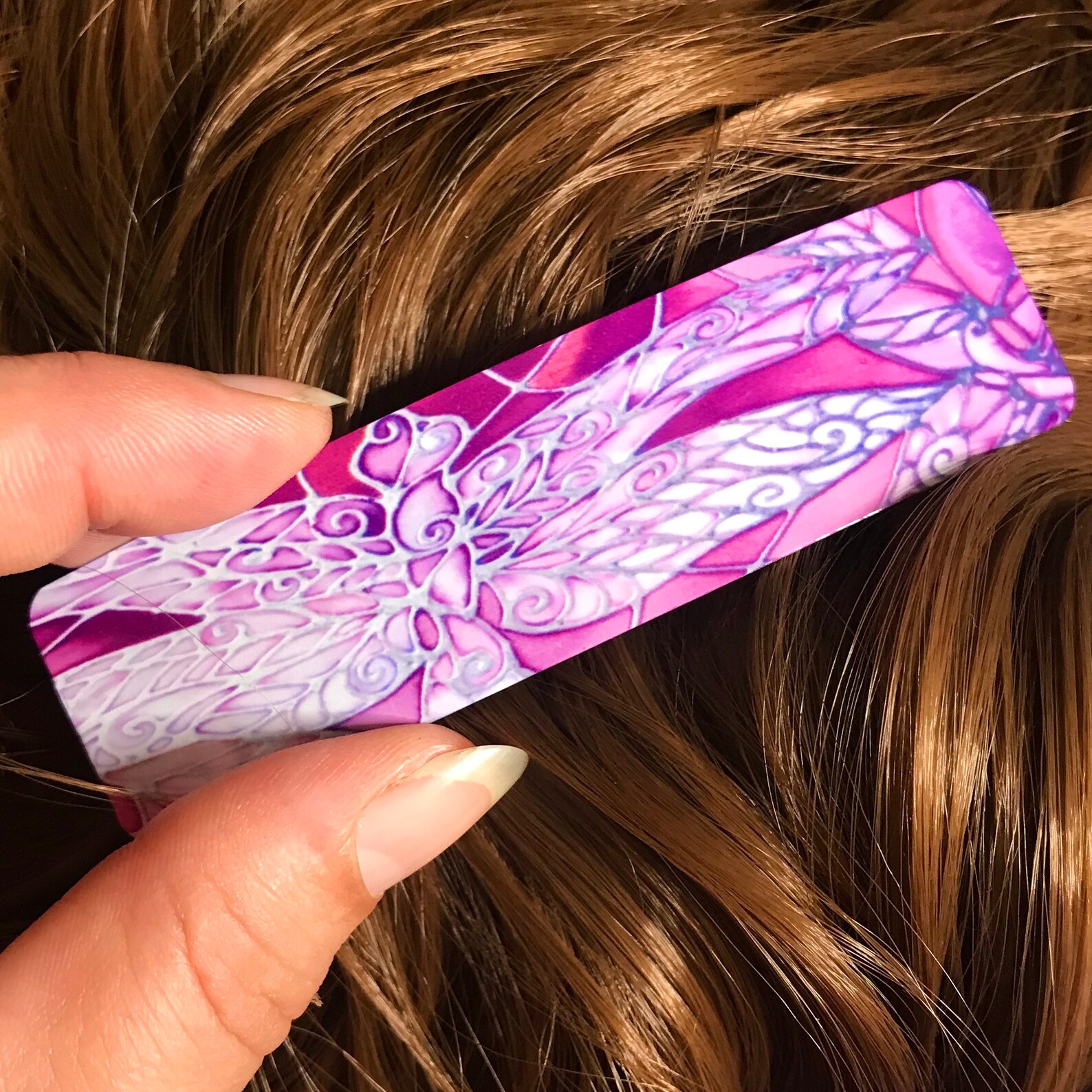 Pink Dragonfly Hair Slide - Plum Hair Clip Gift - Rose Hair Barrette ...