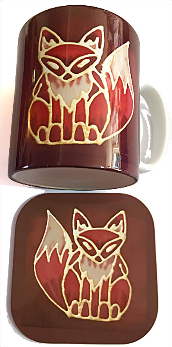 Cute Fox Ceramic Mug OR Foxy Mug and Coaster Box Set | Etsy